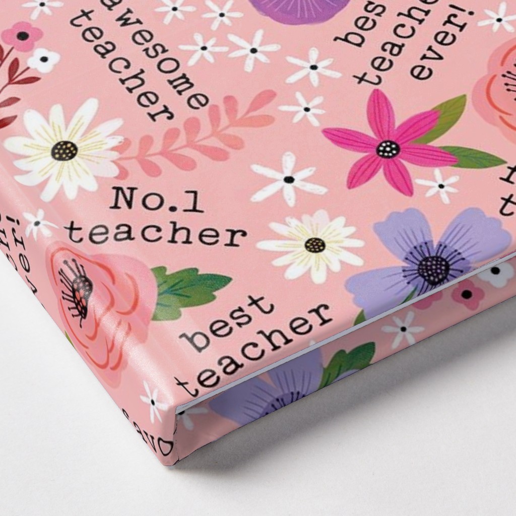 Pretty Best Teacher - Floral - Pink Journal | Shutterfly