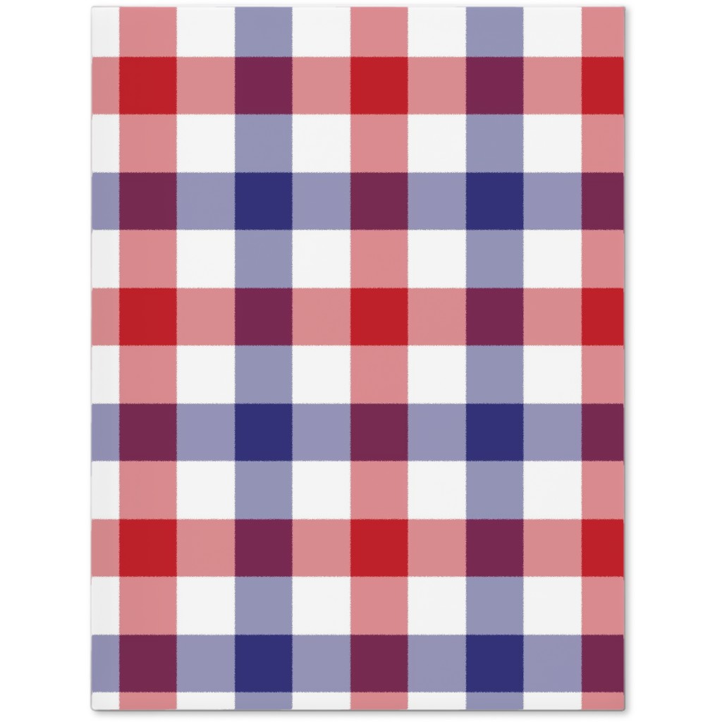 Red White and Blue Gingham Checks Journal | Shutterfly