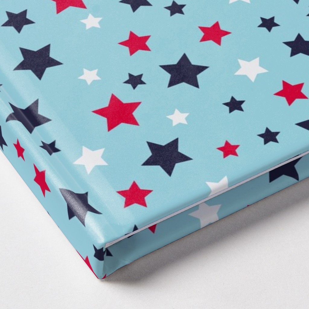 Scattered Stars - Blue Red and White Journal | Shutterfly