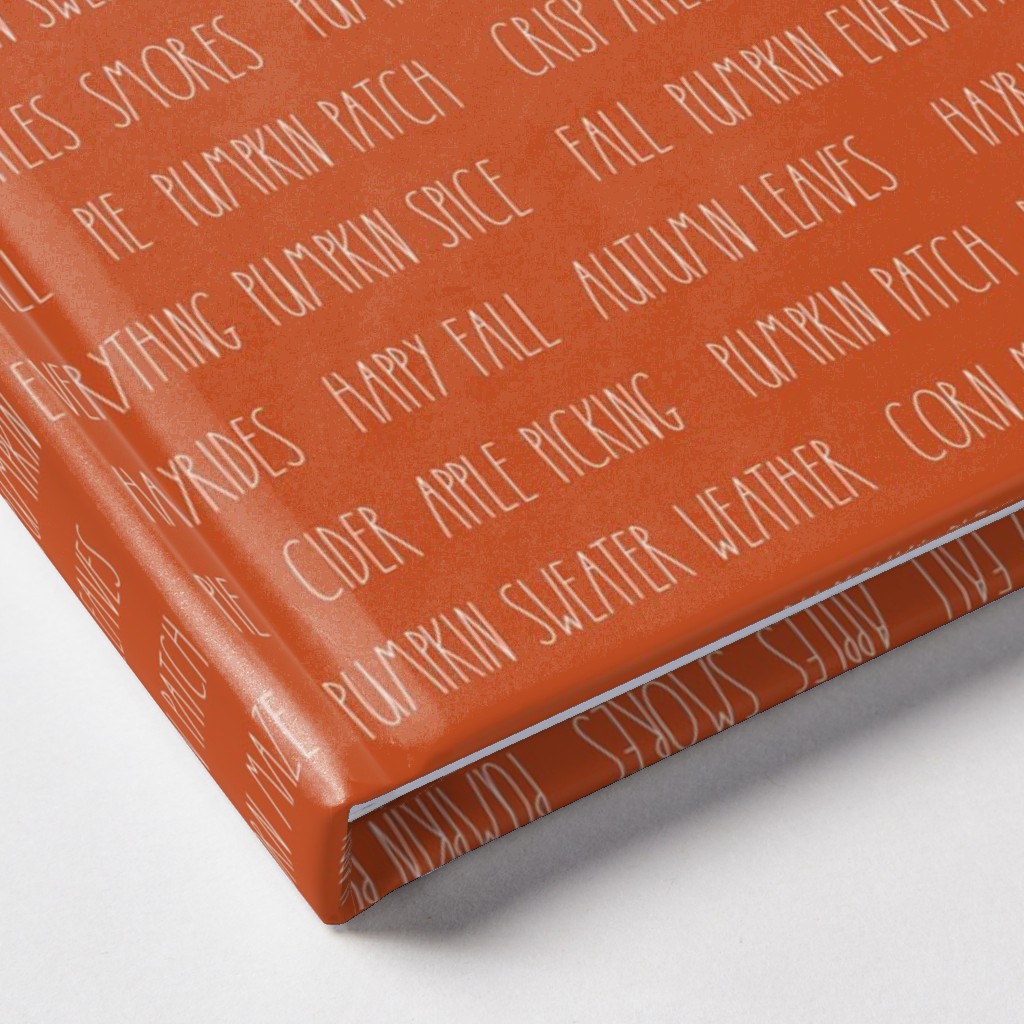 Fall Fun Typography - Orange Journal | Shutterfly
