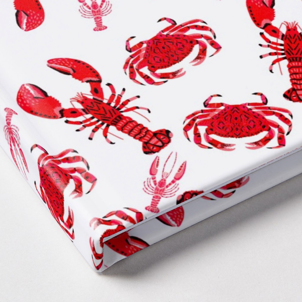 Crabs and Lobsters - Red Crustaceans on White Journal | Shutterfly