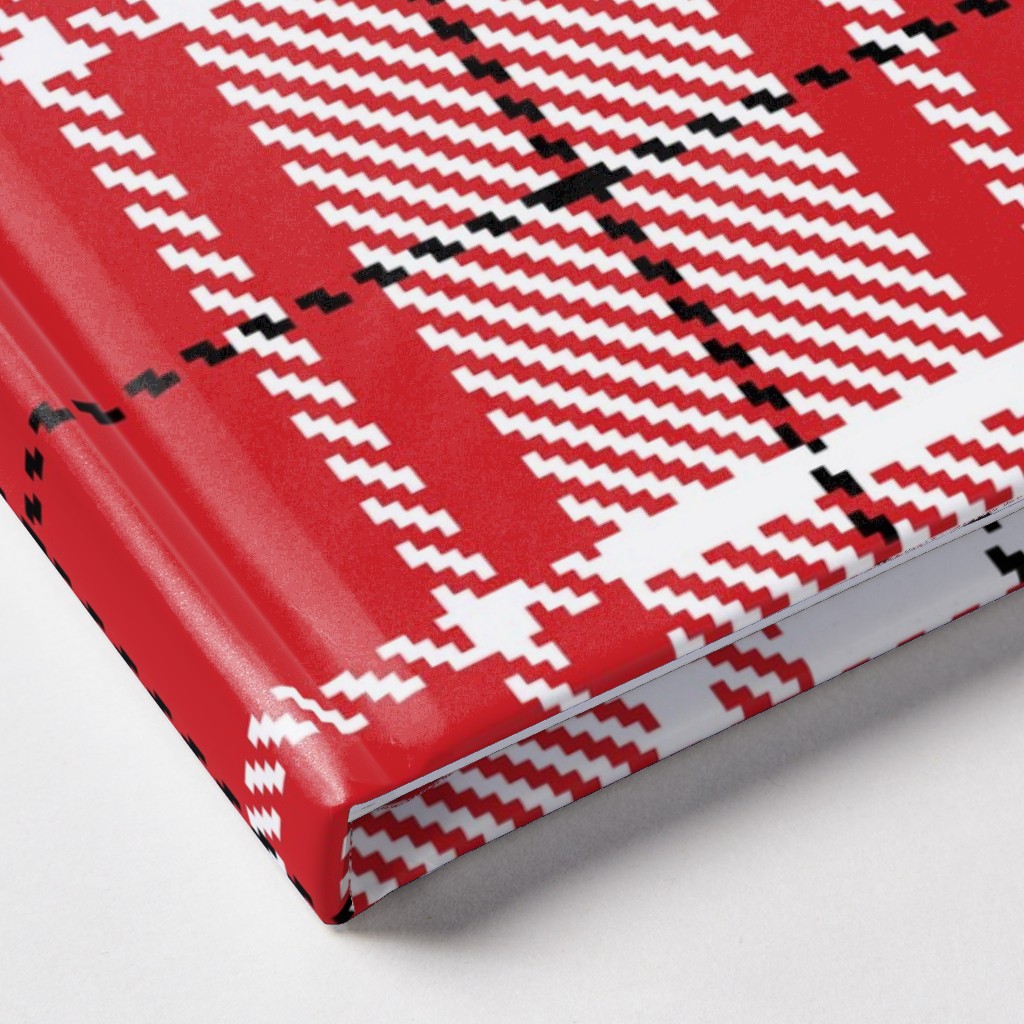 Tartan - White and Red Journal | Shutterfly