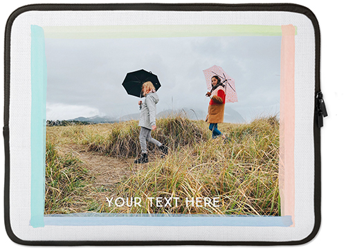 Brush Pastel Border Laptop Case by Shutterfly | Shutterfly