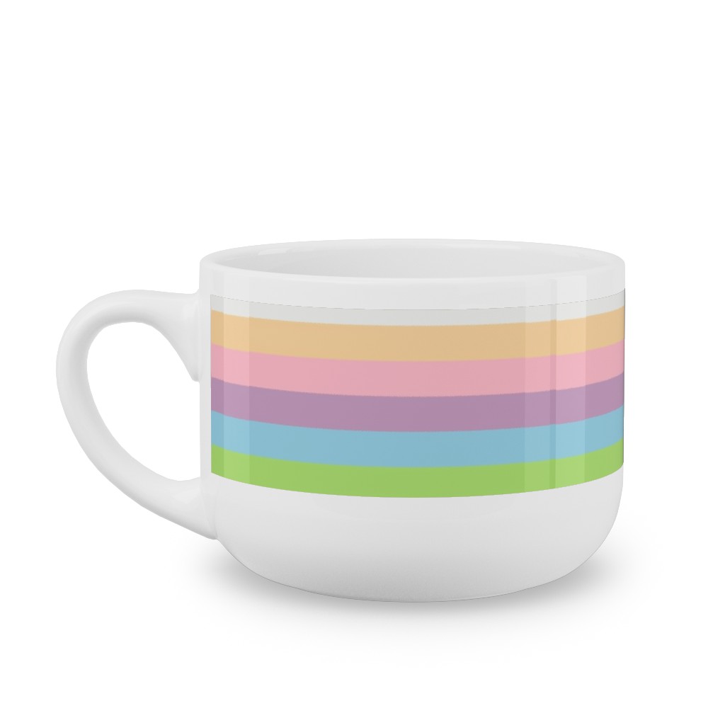 Multi Colored Stripes - Pastel Latte Mug | Shutterfly