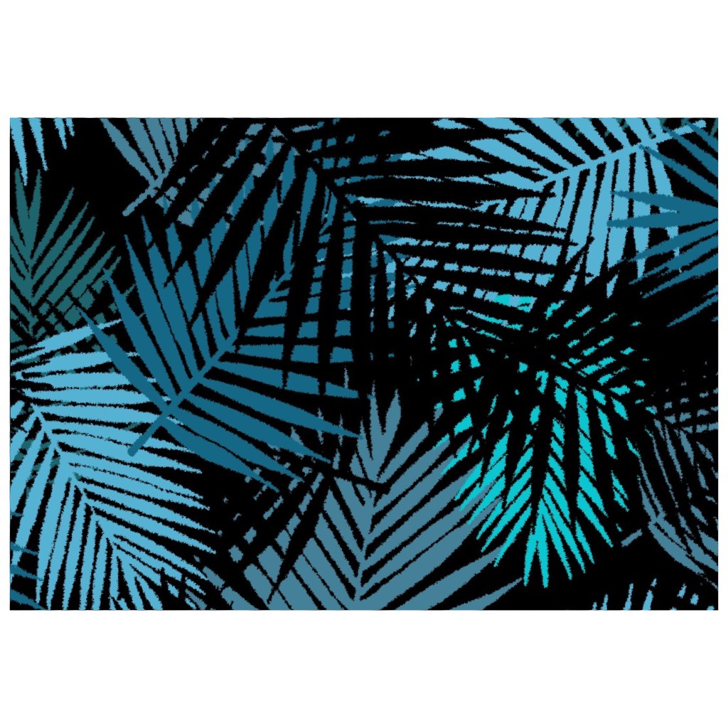 Tropical Leaves - Blue and Green Tall Latte Mug | Shutterfly