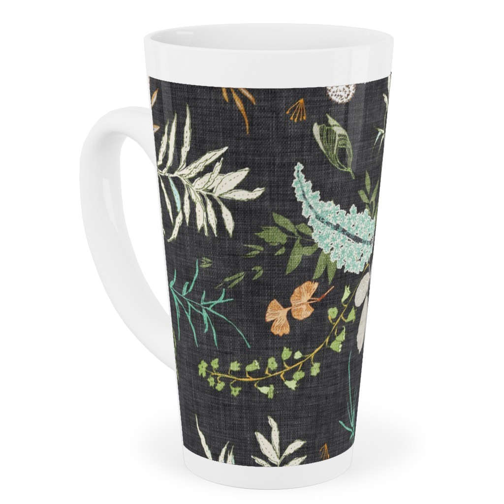 Foliage - Charcoal Tall Latte Mug | Shutterfly
