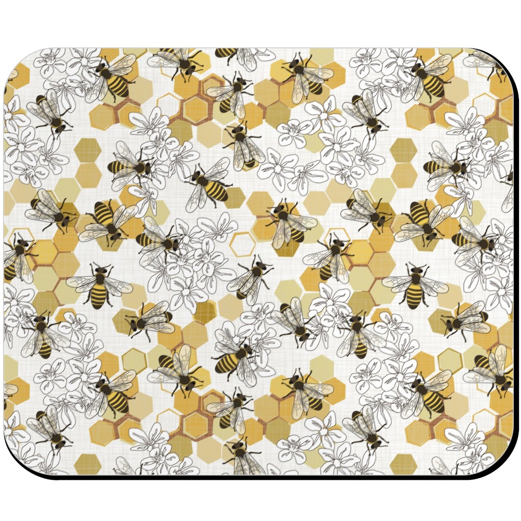 Save the Honey Bees - Yellow Mouse Pad | Shutterfly