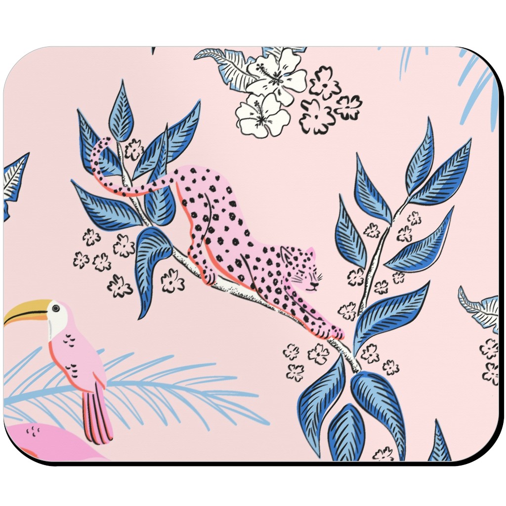 Jungle Toile - Pink Mouse Pad | Shutterfly