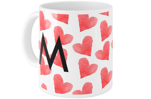 Heart Flutter Custom Text Mug | Mugs | Shutterfly