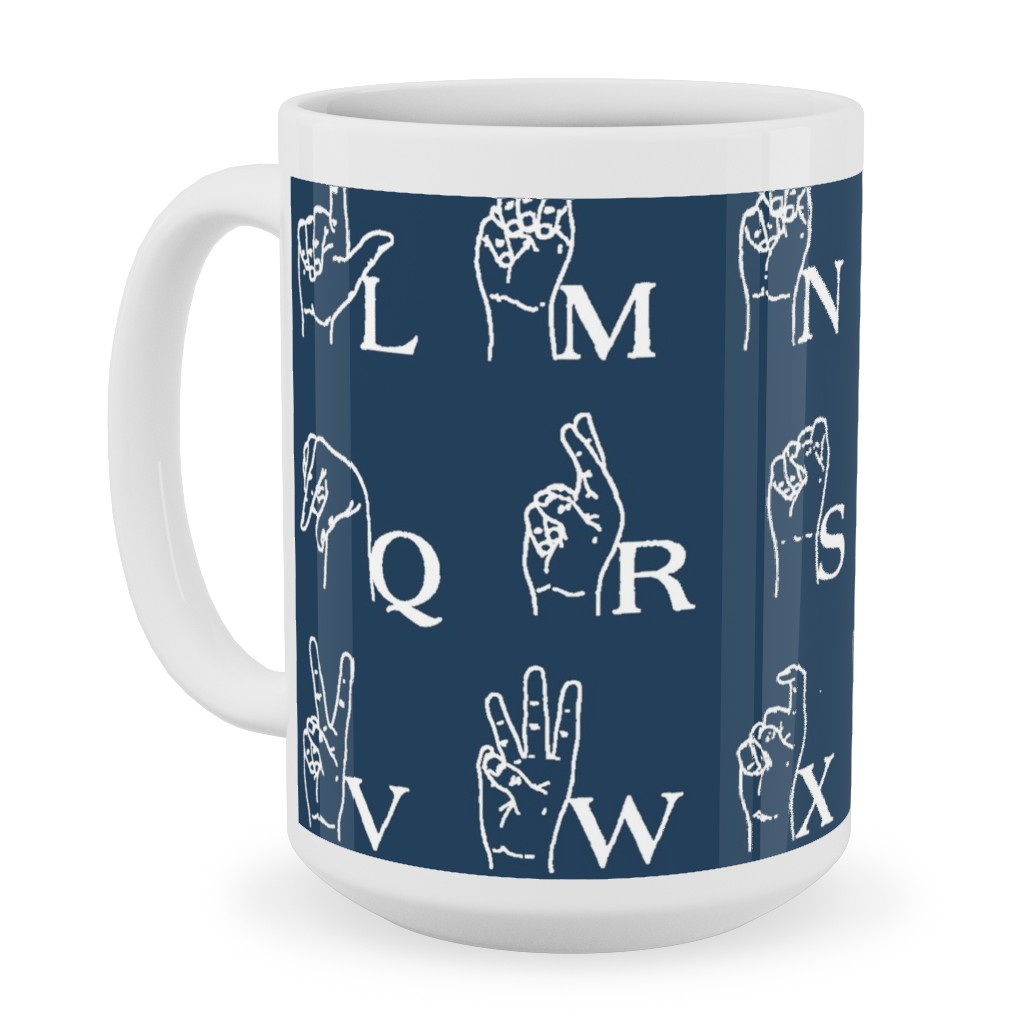 Sign Language Alphabet Ceramic Mug | Shutterfly