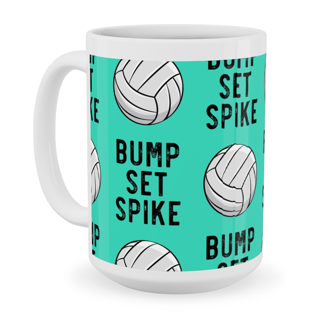 Bump Set Spike Volleyball Ceramic Mug | Shutterfly