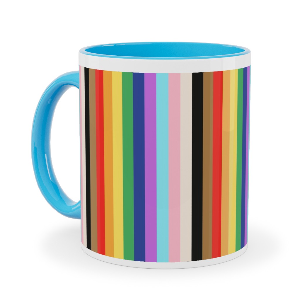 Lgbtq Stripes - Rainbow Pride Flag - Vertical Ceramic Mug | Shutterfly