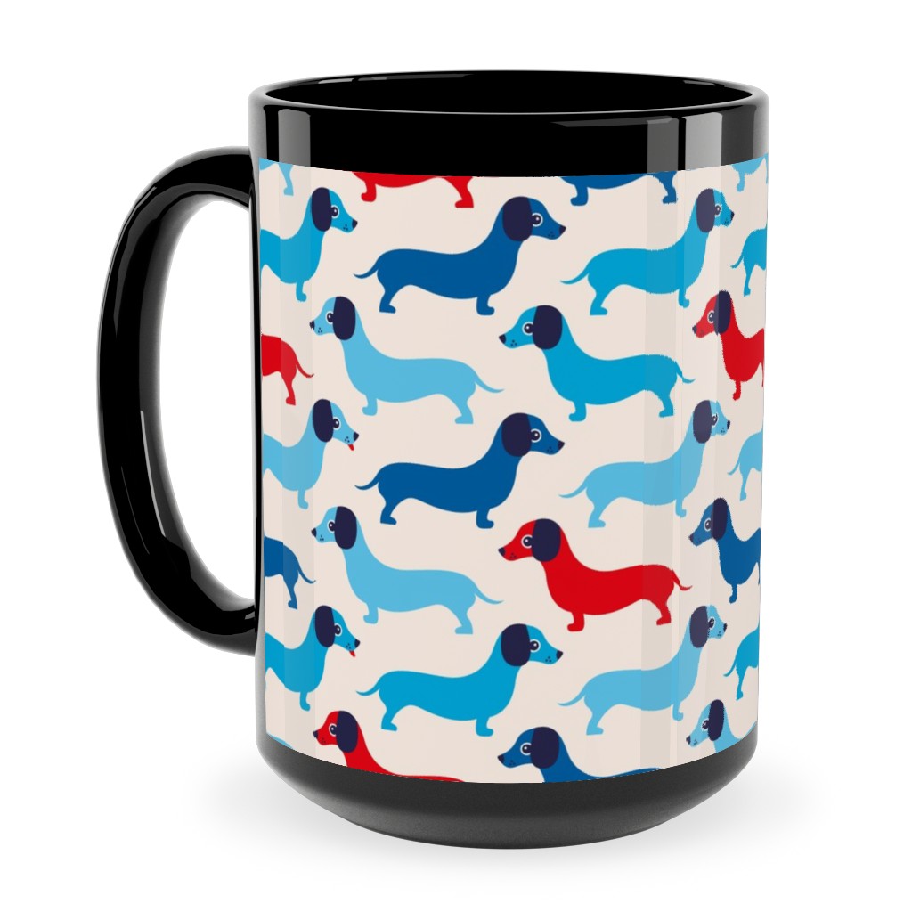 Retro Dachshund Dogs Ceramic Mug | Shutterfly