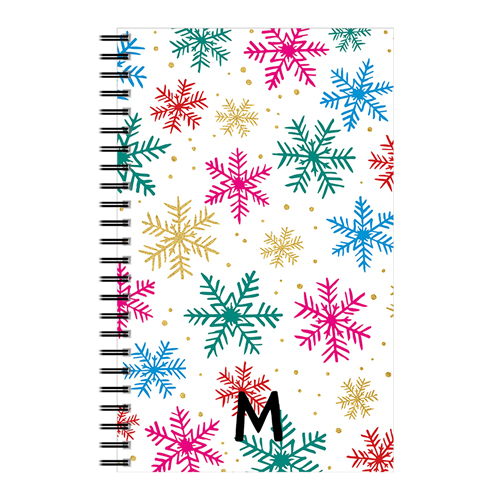 Colorful Snow Custom Text 5x8 Notebook by Shutterfly | Shutterfly