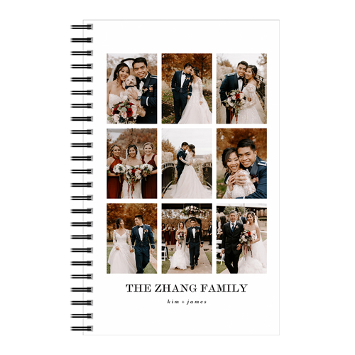 Gallery Of Nine Grid 5x8 Notebook by Shutterfly | Shutterfly