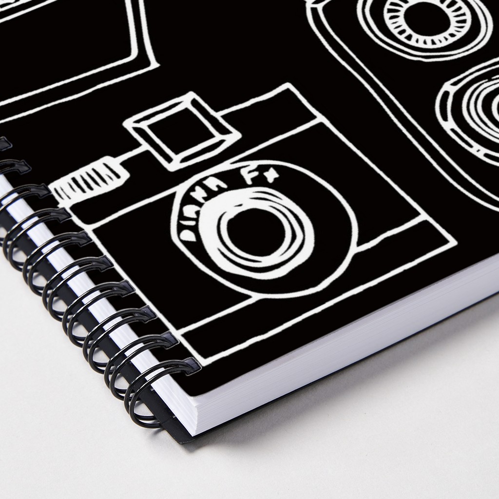 Vintage Cameras - Black and White Notebook | Shutterfly