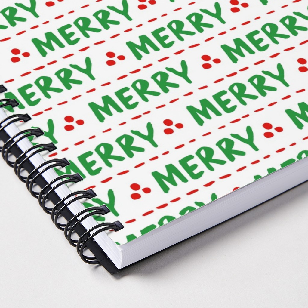 Hand Lettered Merry Notebook | Shutterfly