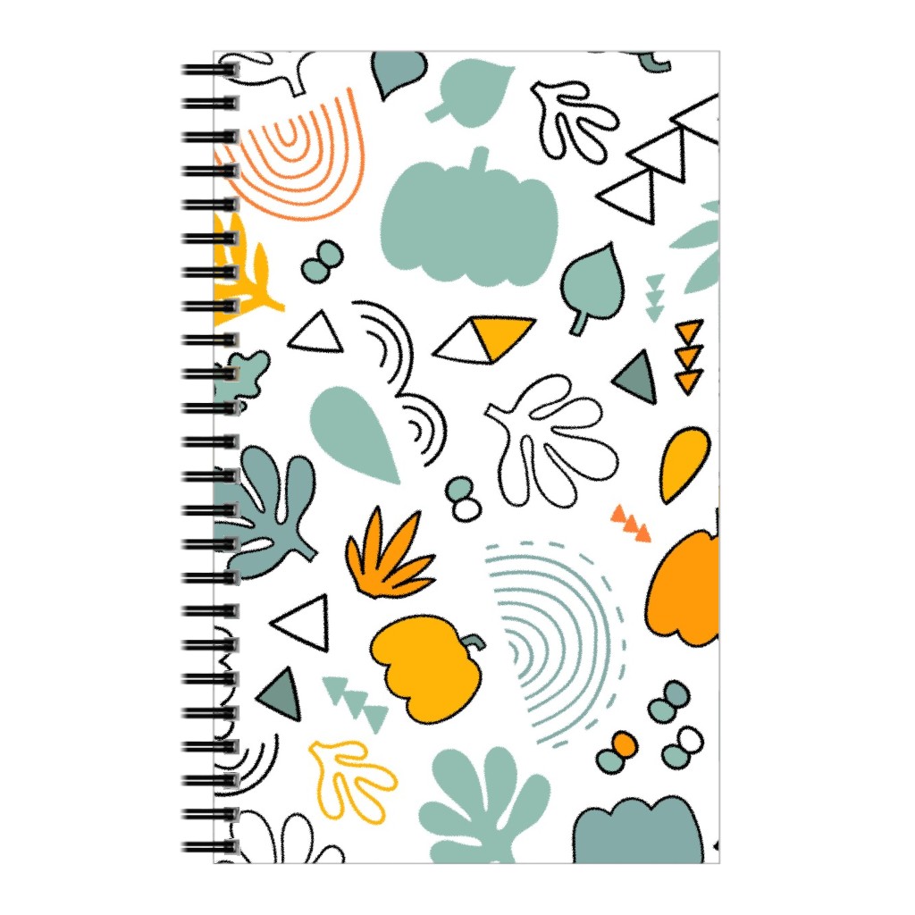 Autumn Harvest Vegetables With Doodles - Light Notebook | Shutterfly