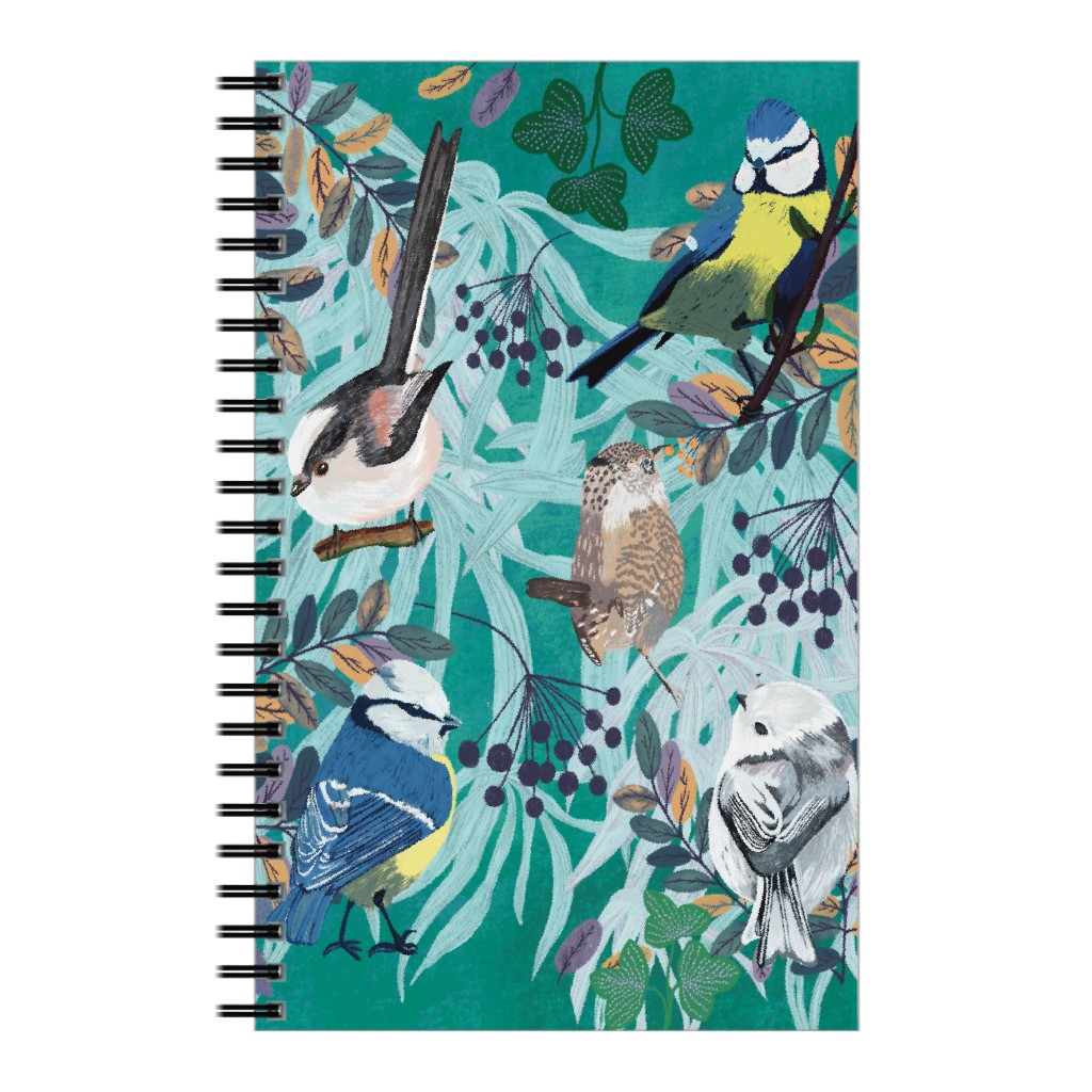 Birds & Berries - Blue Notebook | Shutterfly