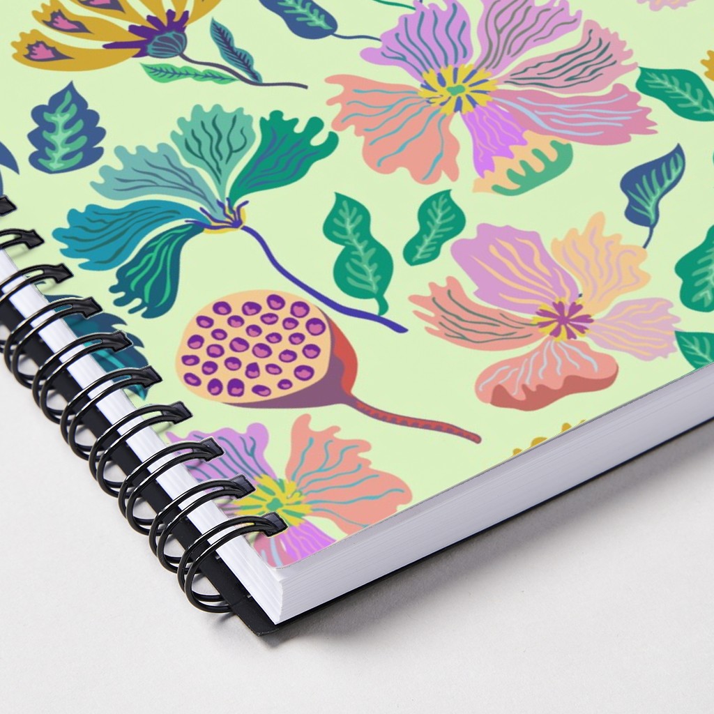 Indian Florals - Light Green Notebook | Shutterfly