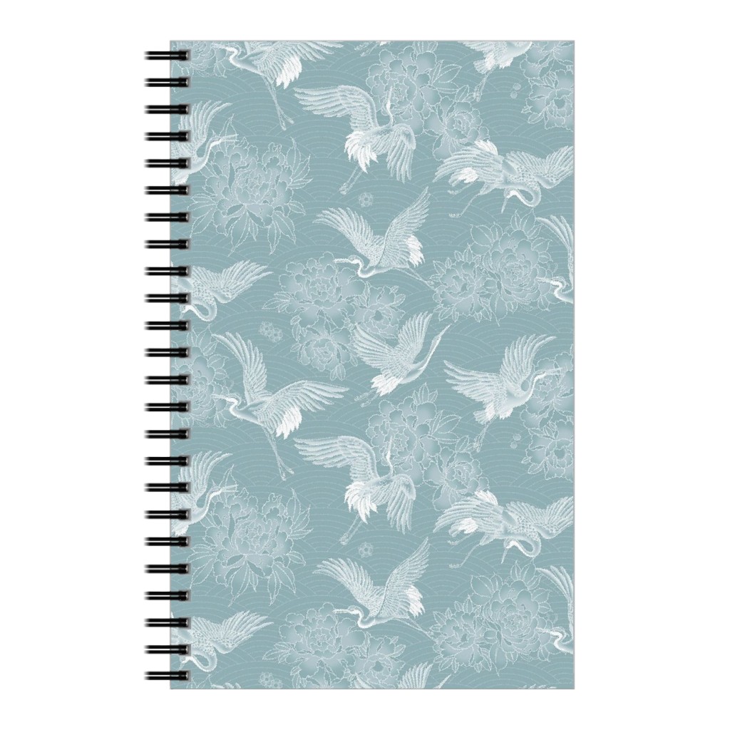 Majestic Cranes - Blue Notebook | Shutterfly