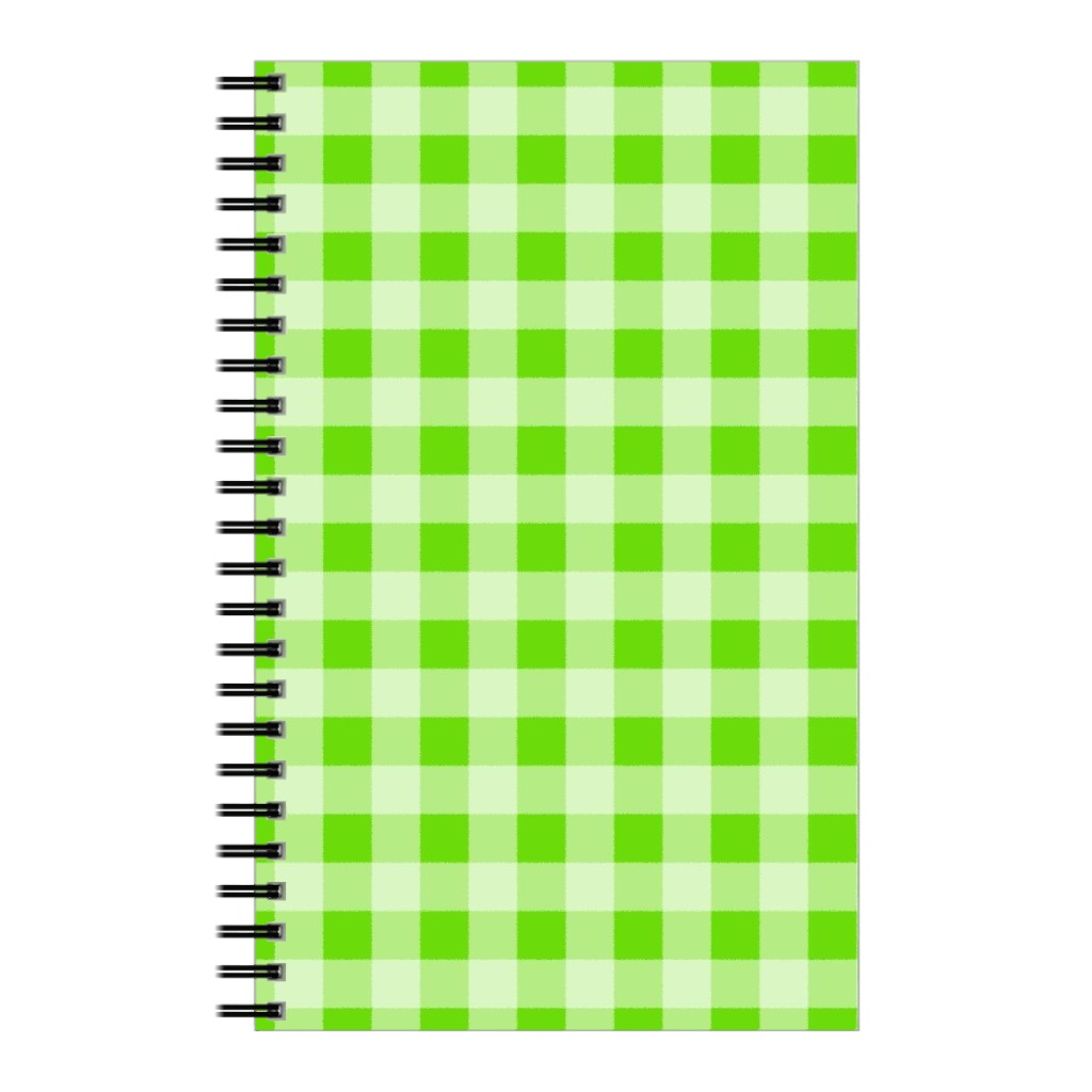 Gingham Checker - Green Notebook | Shutterfly