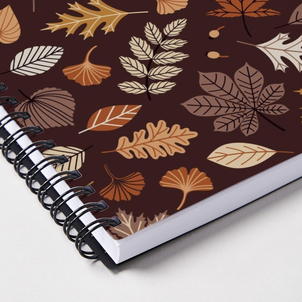 Falling Leaves - Brown Notebook | Shutterfly