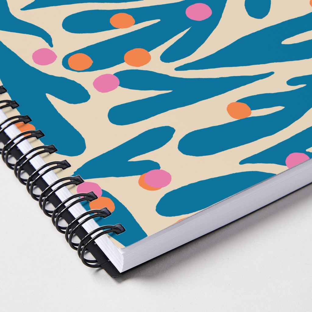 Funky Floral - Blue and White Notebook | Shutterfly