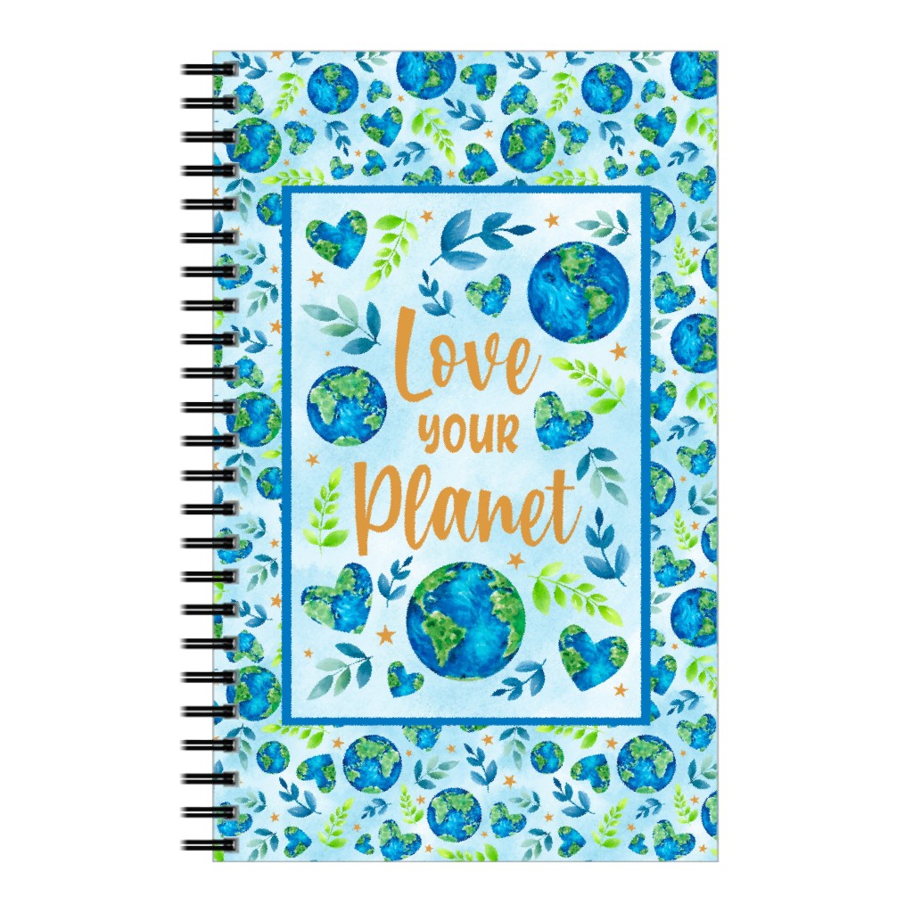 Love Your Planet - Green & Blue Notebook | Shutterfly