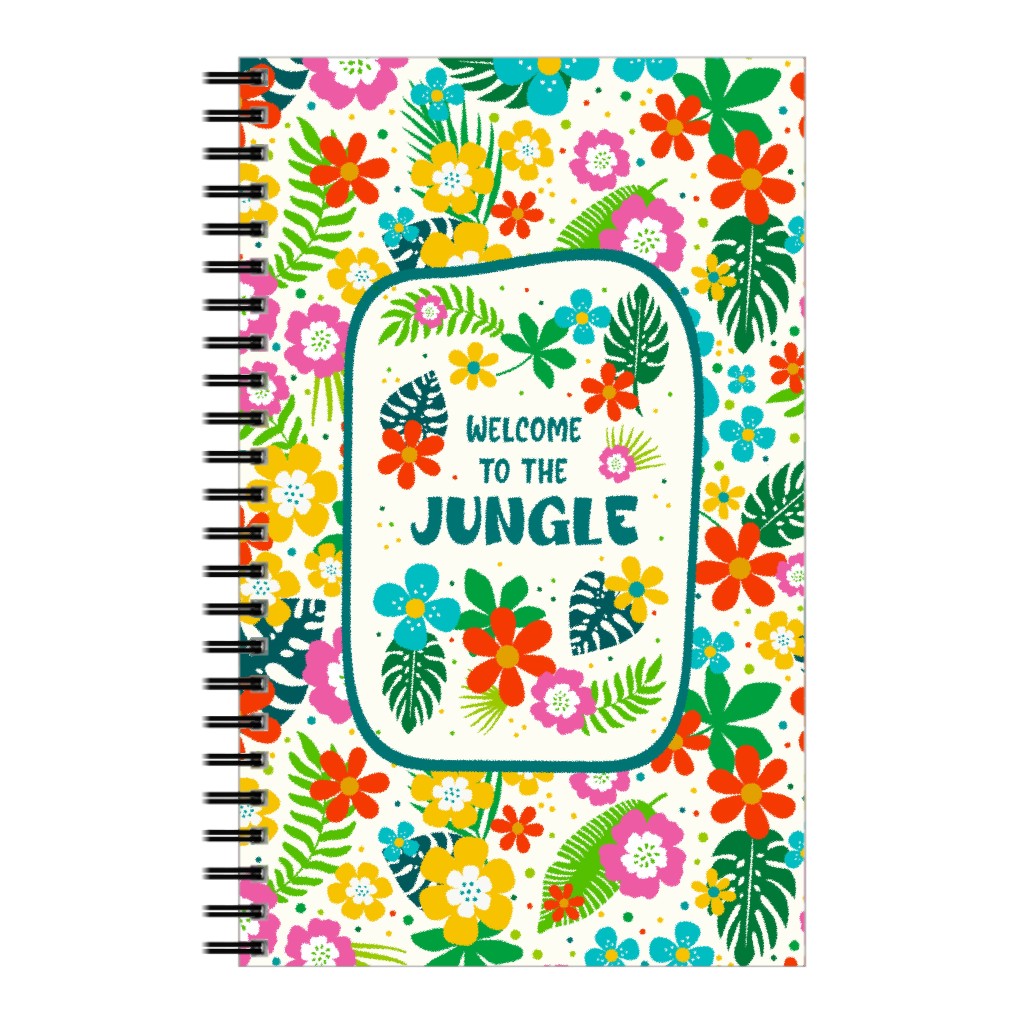 Welcome To the Jungle Tropical Flowers - Light Notebook | Shutterfly