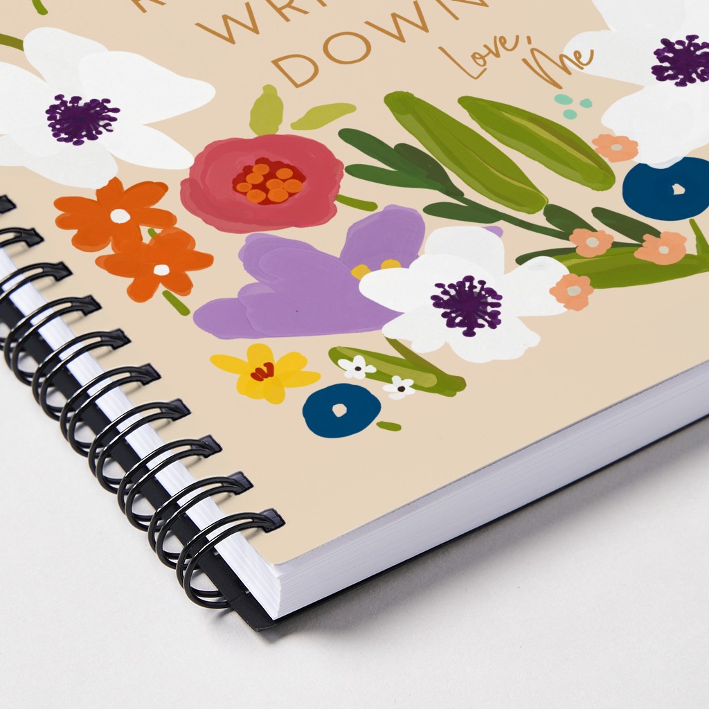 Modern Sayings Floral - Multi Notebook | Shutterfly