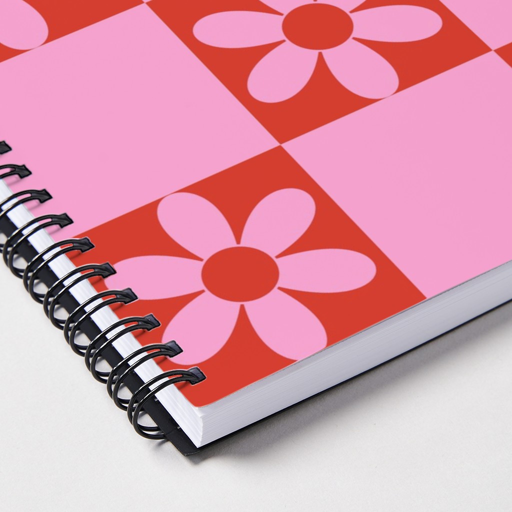 Daisy Checkerboard Notebook | Shutterfly