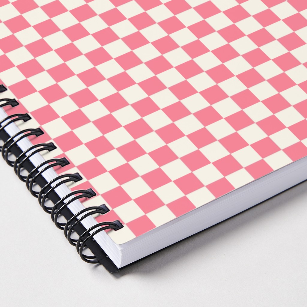 Checkered - Pink Notebook | Shutterfly