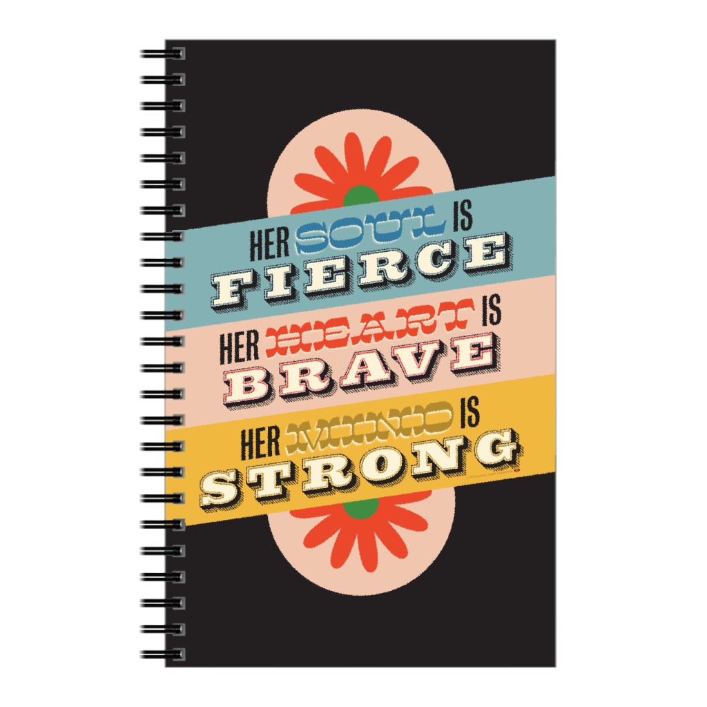 Fierce Brave Strong Notebook | Shutterfly