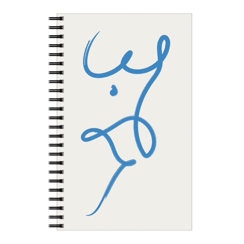 Minimalist Female Torso Line - Blue Notebook | Shutterfly