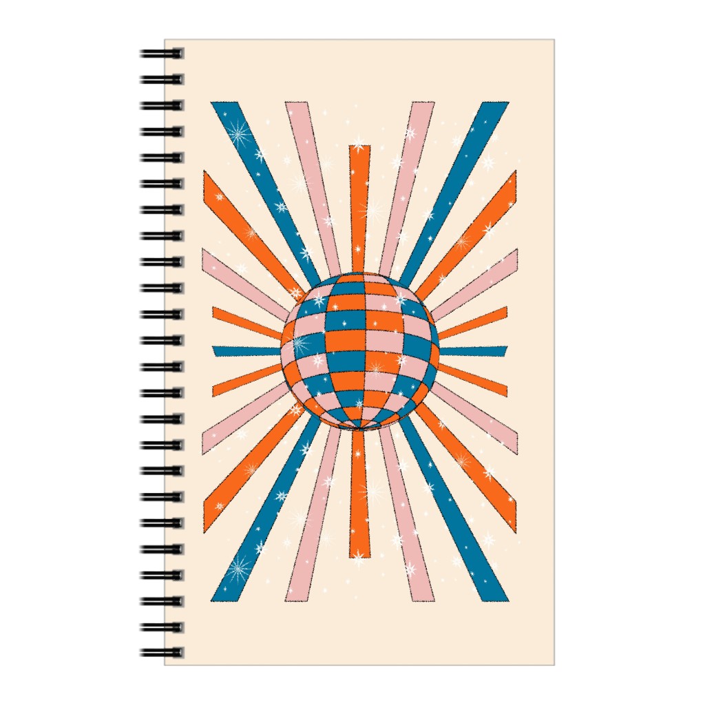 Retro 70s Disco Ball - Multi Notebook | Shutterfly