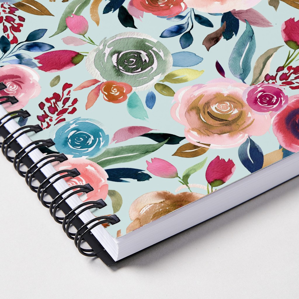 Sweet Watercolor Romance - Turquoise Notebook | Shutterfly
