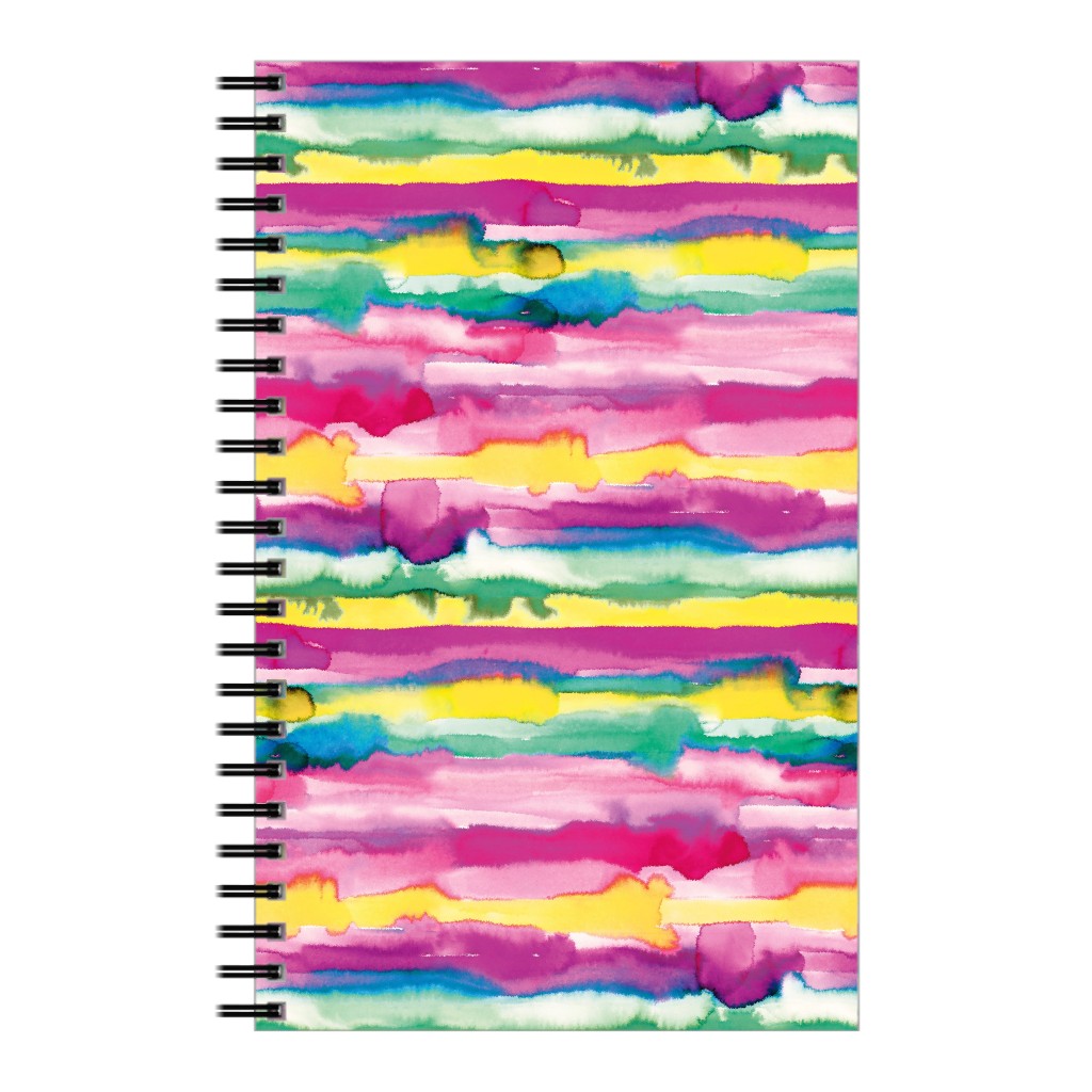 Gradient Watercolor Stripes - Multi Notebook | Shutterfly