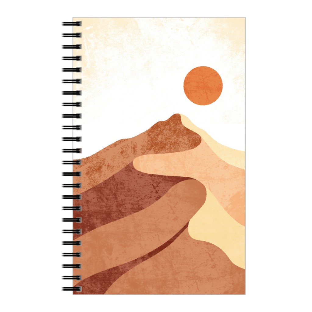 Desert Landscape - Earthy Warm Tones Notebook | Shutterfly