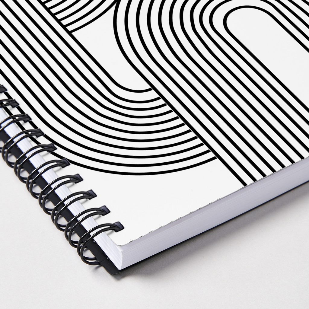 Rising Sun Minimal Geometric Lines Notebook | Shutterfly