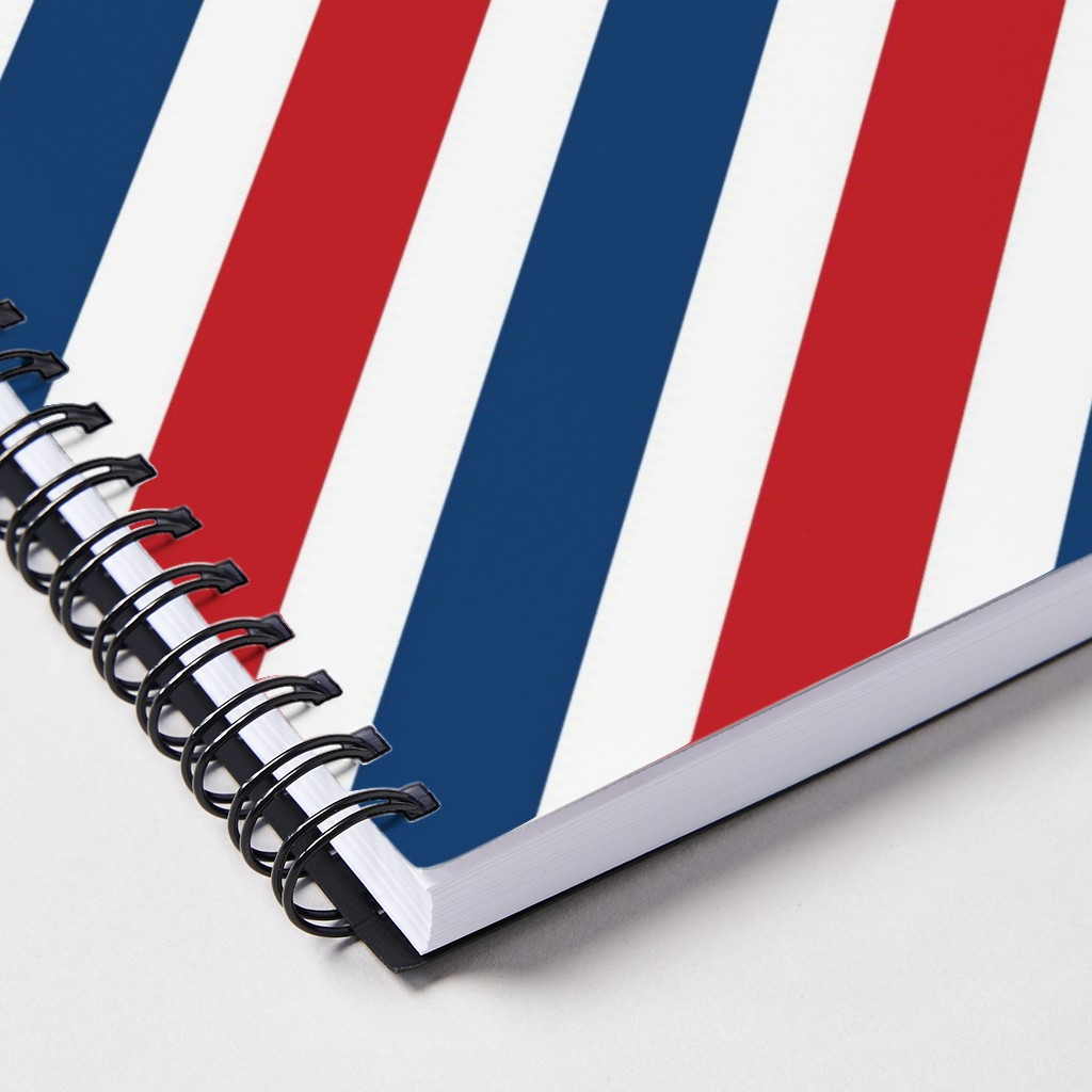 American Stripes Diagonal - Multi Notebook | Shutterfly