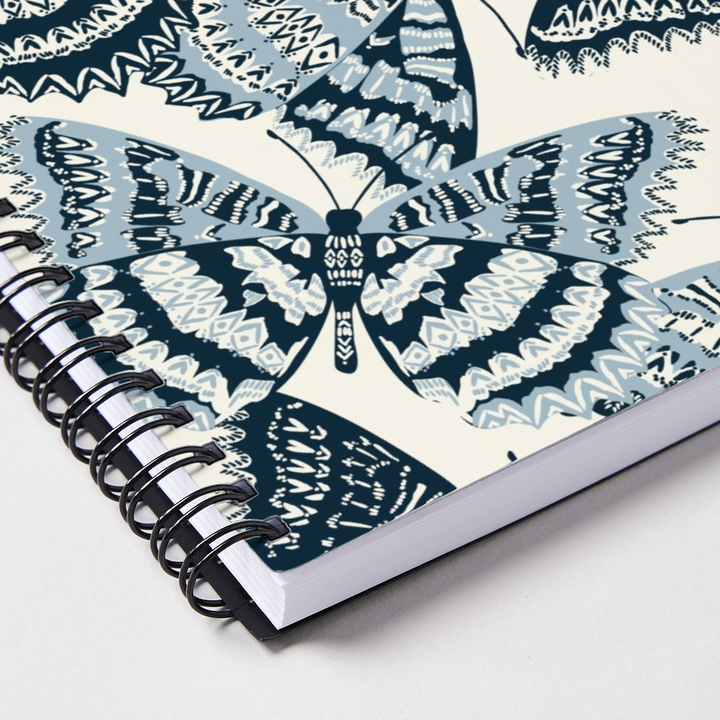 Butterfly - Hand Drawn - Blue Notebook | Shutterfly