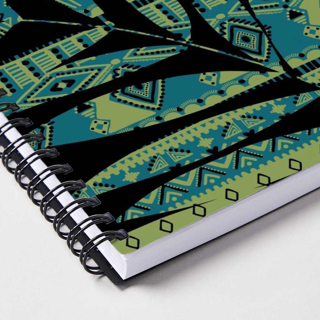 Patterned Palm - Dark Notebook | Shutterfly