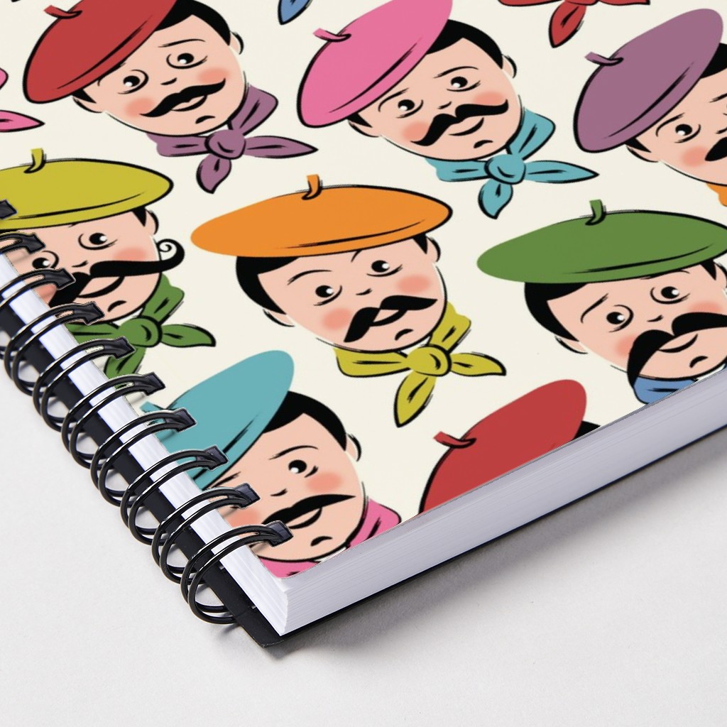 Men With Mustaches and Bandanas - Multi Notebook | Shutterfly