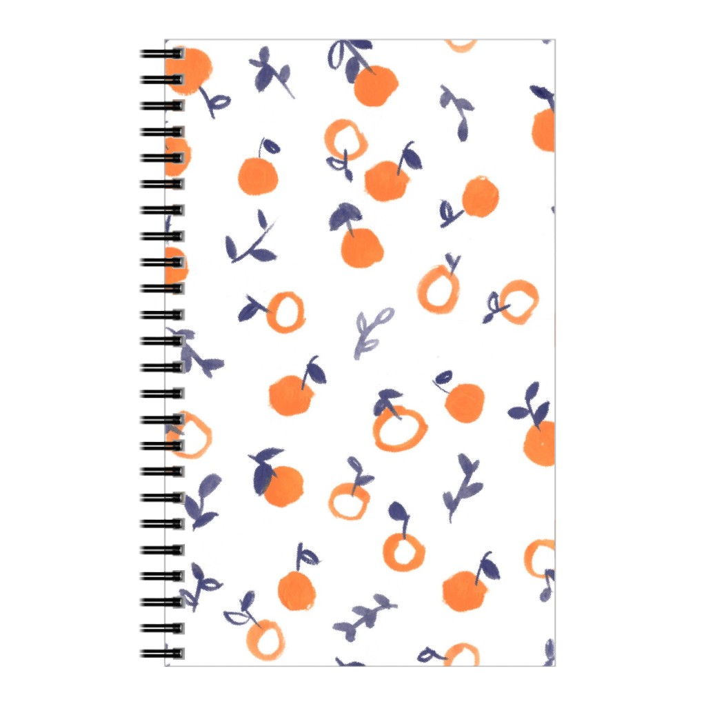 Whimsical Watercolor Orange Notebook | Shutterfly