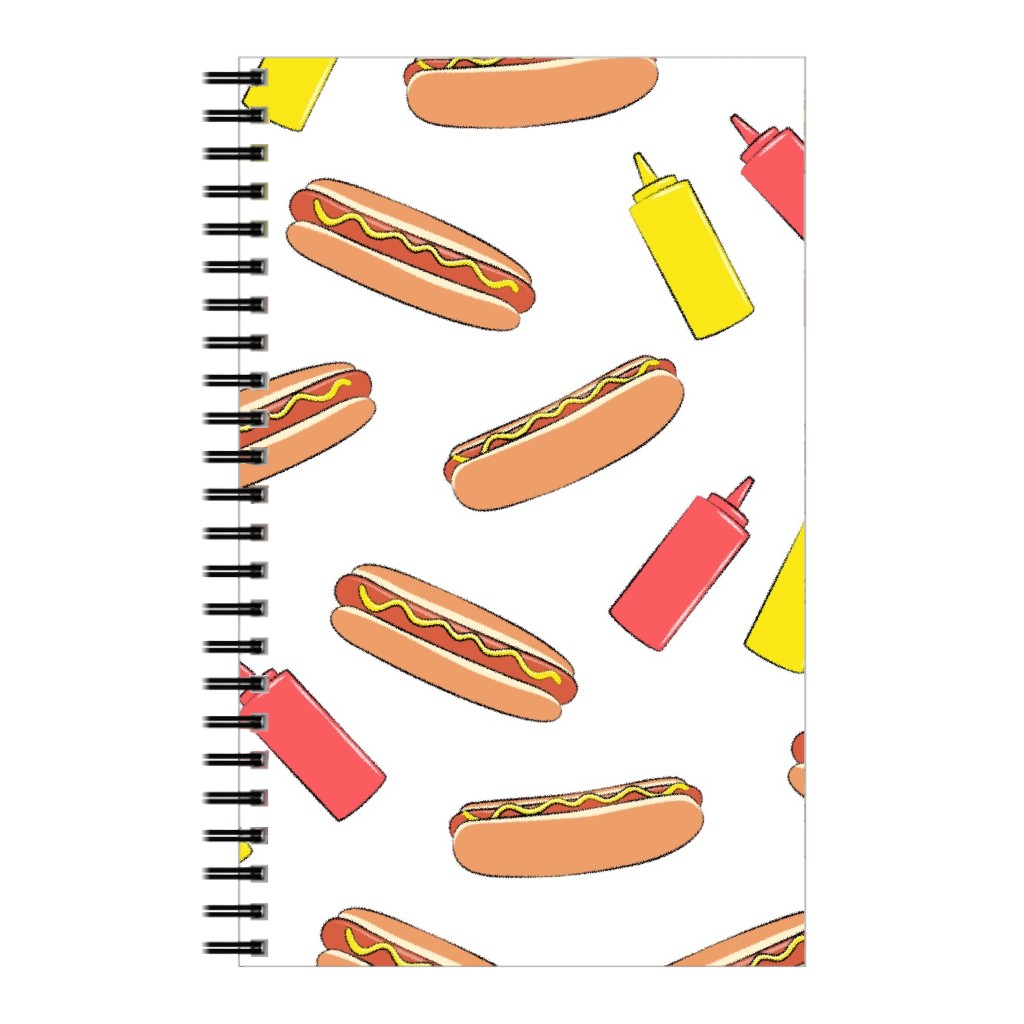 Hot Dogs Ketchup and Mustard - Multicolor Notebook | Shutterfly
