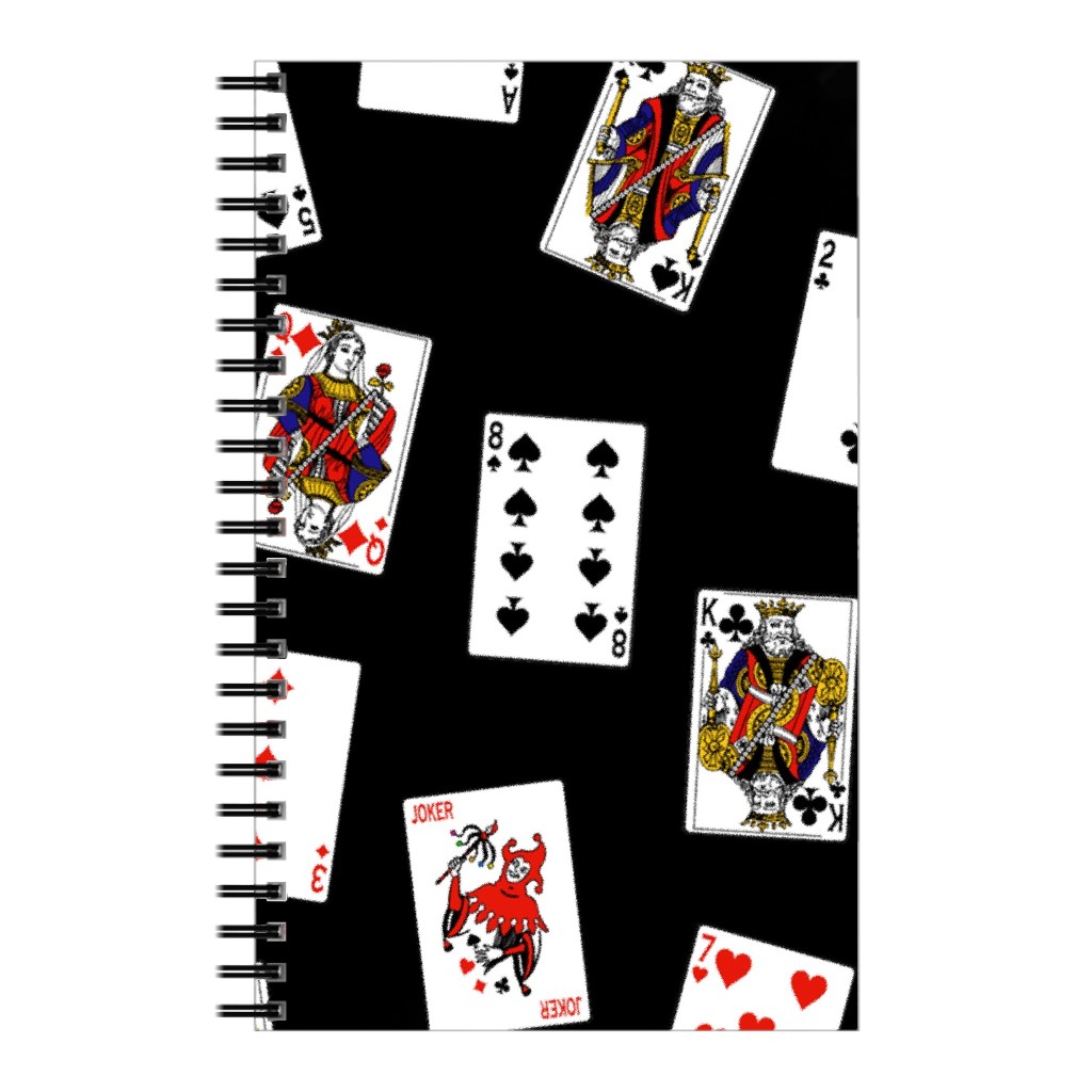 Scattered Playing Cards Notebook | Shutterfly