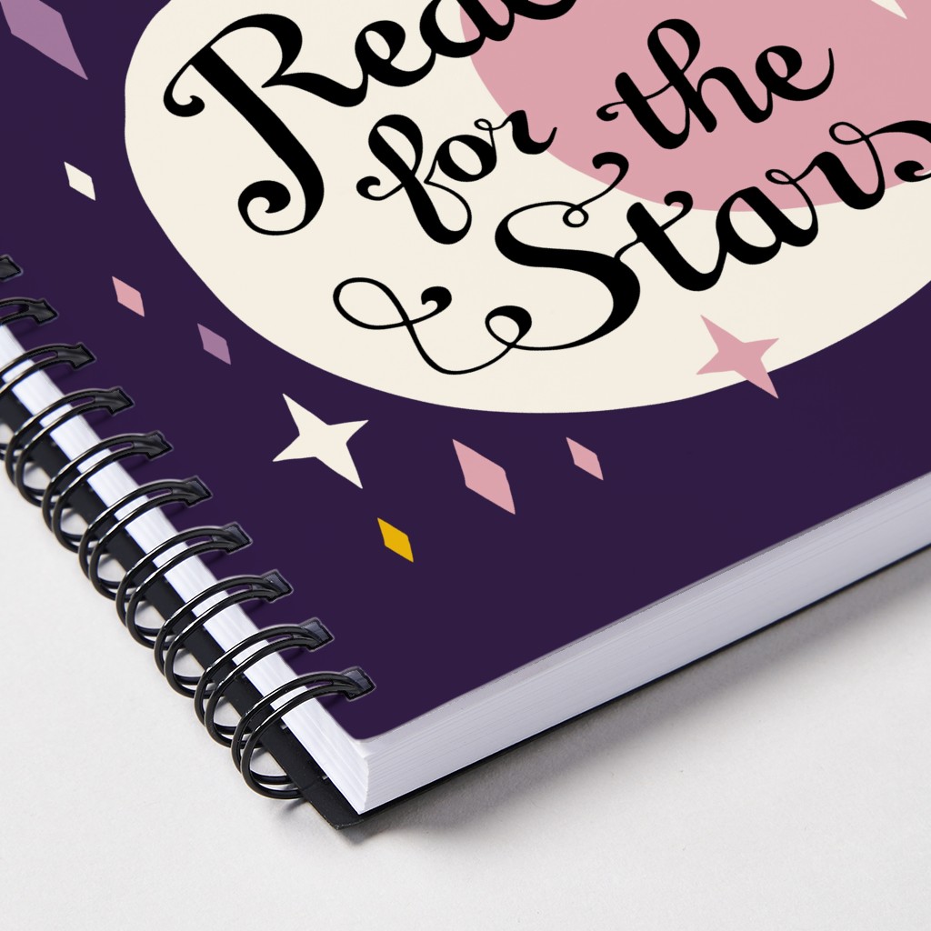 Unicorn Reach for the Stars - Pink & Purple Notebook | Shutterfly