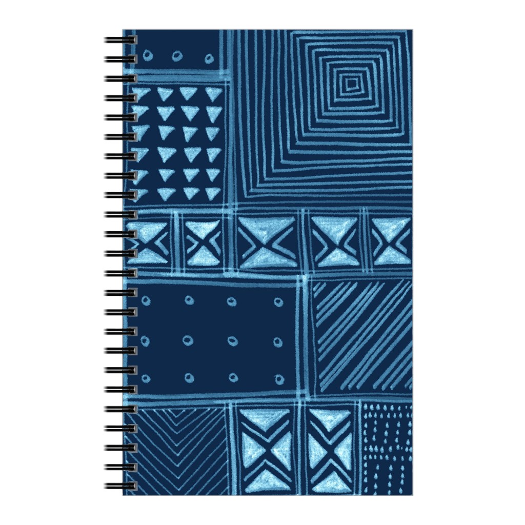 African Tribal Mud Cloth - Indigo Notebook | Shutterfly