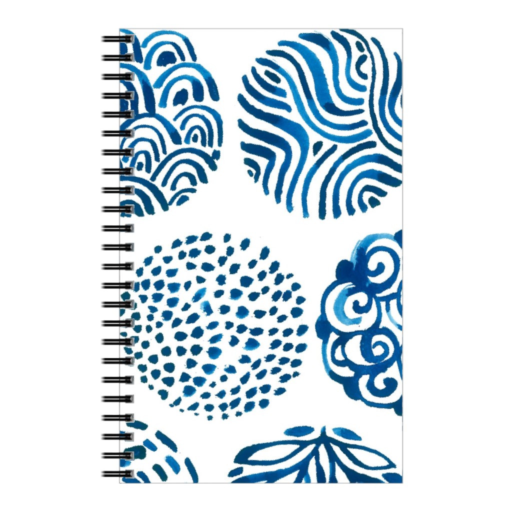 Watercolor Circles of Nature - Blue Notebook | Shutterfly